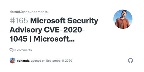 microsoft security advisory cve 2020 1045 microsoft asp core