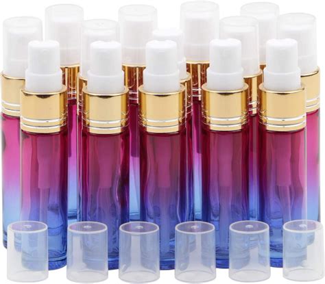 Rose Blue Gradient Color Spray Bottles Glass Vials Tube Perfume
