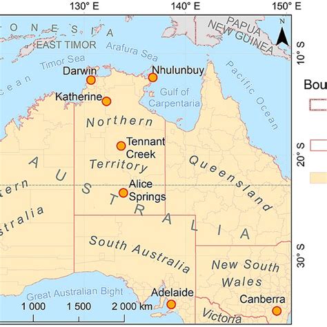 A Map Of The Northern Territory And Its Location In Australia Source