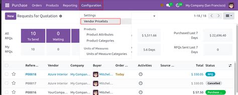 Vendor Price List In Odoo 17 Purchase Odoo 17 Community Book