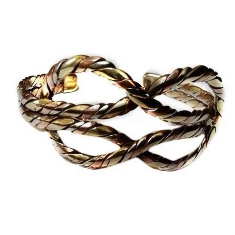 Gold Ms Craft Handmade Brass Cuff Link Brass Bangles At ₹ 105piece In