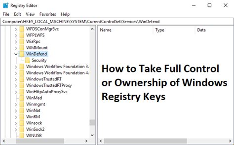 How To Take Full Control Or Ownership Of Windows Registry Keys Techcult