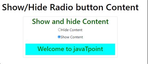 jquery radio button online tutorials library list