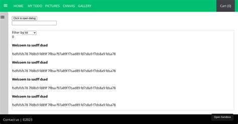 My React Sandbox Codesandbox