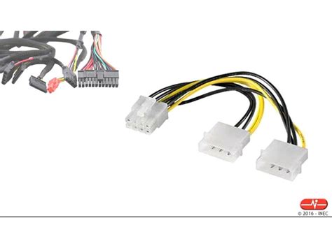 Cabo Adaptador 2 Molex A Pci E 06p Cabo Adaptador 2 X Molex A Pci E 6 8 Pinos Worten Pt