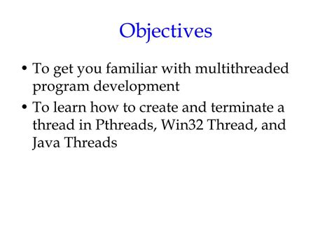 Ppt Exercise 3 Multithreaded Programming Powerpoint Presentation