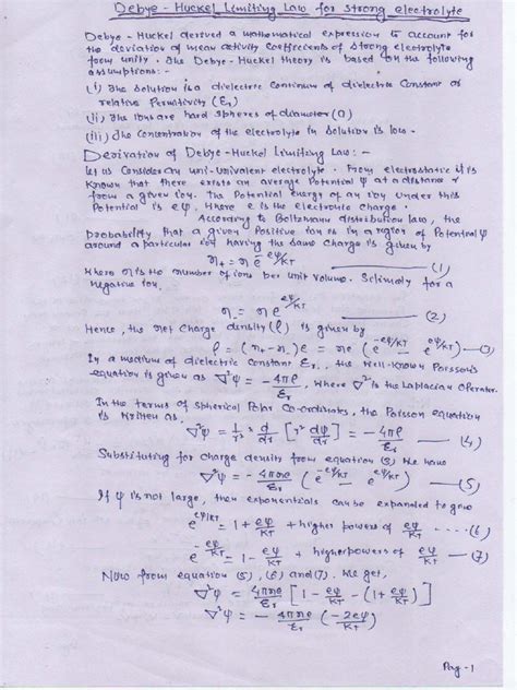 Debye Huckel Limiting Law Pdf