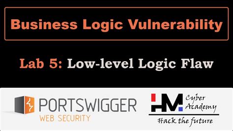 Business Logic 5 Low Level Logic Flaw Portswigger Youtube