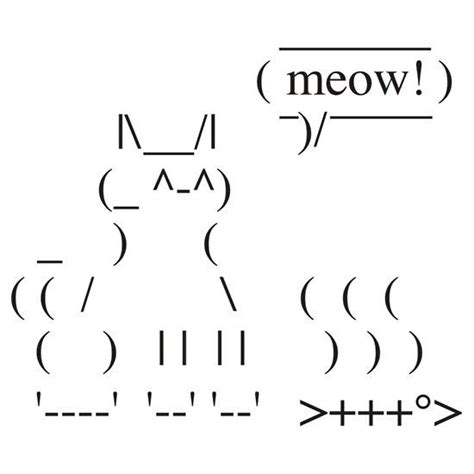 How To Make A Cat Using Keyboard Symbols