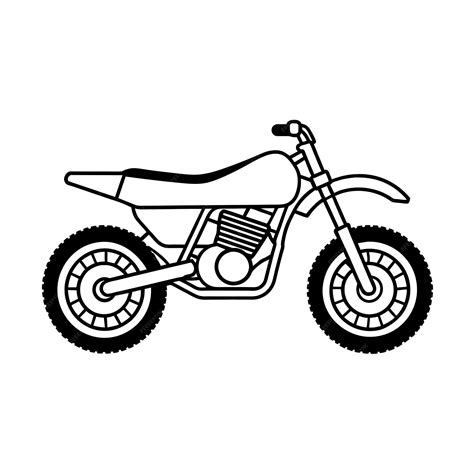 Premium Vector Motorcycle Outline Vector Illustration Concept