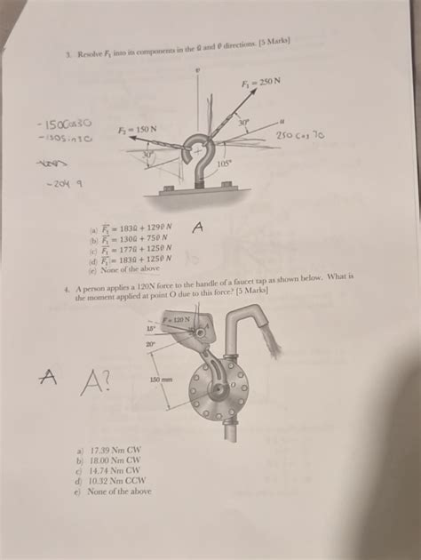 Solved Resolve F Into Its Components In The Q And O Chegg Com