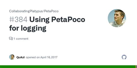 Using Petapoco For Logging · Issue 384 · Collaboratingplatypus