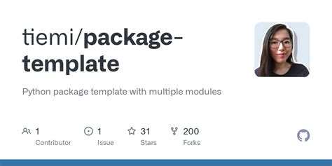 Github Tiemipackage Template Python Package Template With Multiple