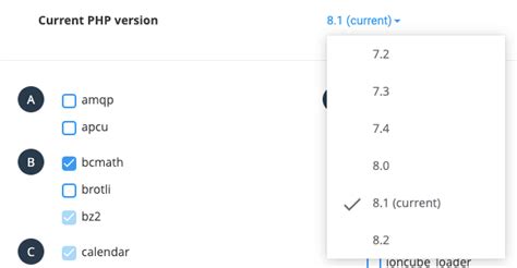 Enabling PHP Extensions Changing PHP Version And Setting PHP Options Serversaurus