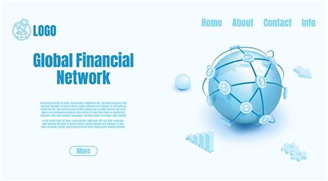 글로벌 세계 금융 네트워크 지불 지도 또는 무역 해외 수출 웹사이트 랜딩 페이지 디지털 경제는 지구에 투자합니다 자금 이체 달러 거래 벡터 아이소메트릭 배너 경제에 대한
