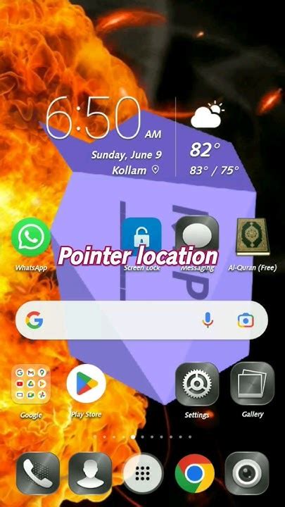 how to enable pointer location youtube