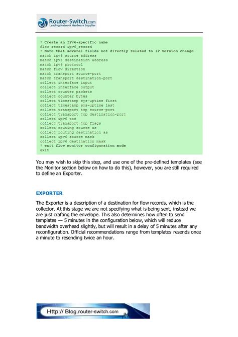 How To Configure Flexible Netflow Export On Cisco Routers PDF