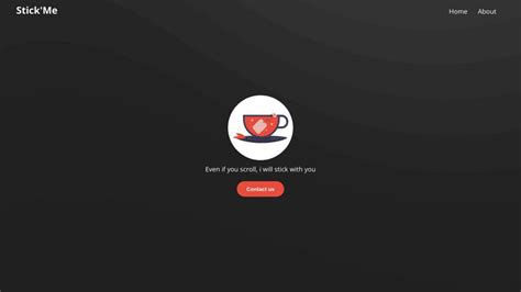 Codepen React Sticky Navbar