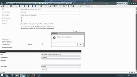 K2 For Sharepoint Site And List Auto Creation Youtube