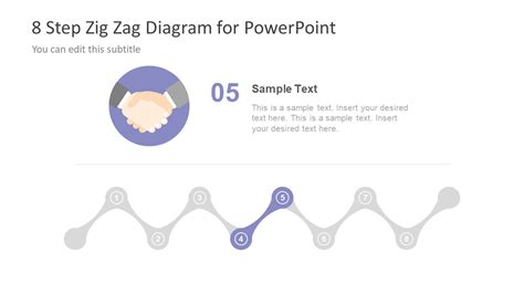 Free Step Zig Zag PowerPoint Diagram Google Slides