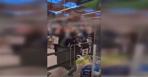 Three Arrested As Brawl At Asda Self Checkout Caught On Camera Wales Online