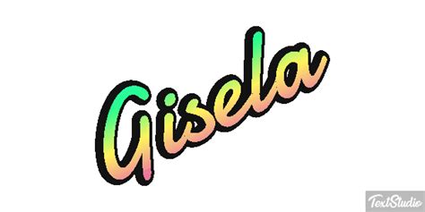 Gisela Nombre Diseños De Logotipos  Animados