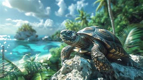The Pinta Island Tortoise Scientifically Known As Chelonoidis