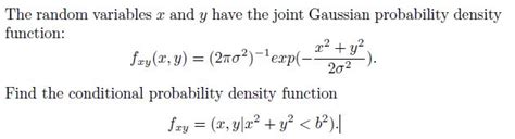 Solved The Random Variables X And Y Have The Joint Gaussian