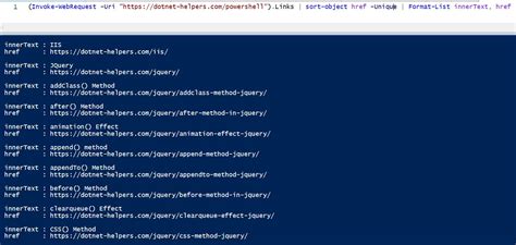 Quickly Extracting All Links From A Web Page Using The Powershell Powershell