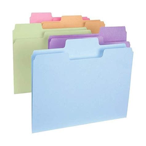 Pendaflex Two Tone Color File Folders Letter Size Assorted Colors Bright Green Yellow Red Blue
