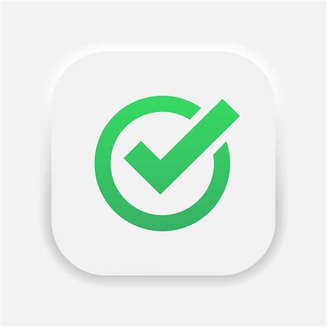 Premium Vector Check Mark Vector Icon Tick Symbol Positive Checkmark