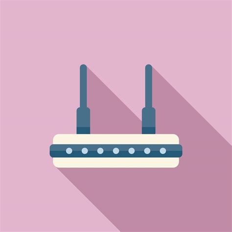 Wifi Router Icon Flat Vector Interface Button 16159607 Vector Art At Vecteezy