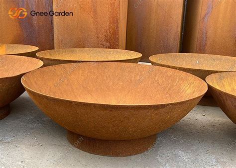 China Corten Steel Fire Ring Portable Outdoor Garden Patio Fire Pit Manufacturers Suppliers