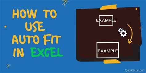 How To Use Auto Fit In Excel Expand Cell Size To Fit Content Quickexcel