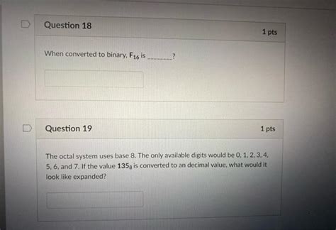 Solved D Question 16 1 Pts Represent 3110 In Hexadecimal