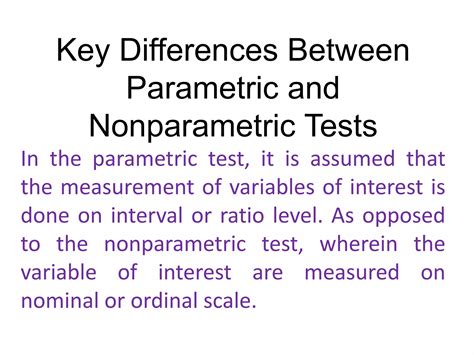 Parametric And Nonparametric Test Pptx