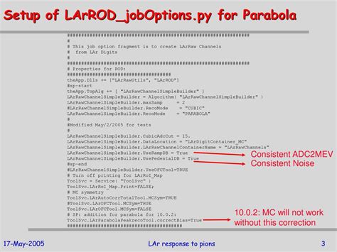 LAr Response To Pions Data Vs MC Ppt Download