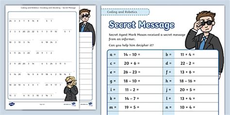 Robotics And Coding Grade Decoding Secret Message