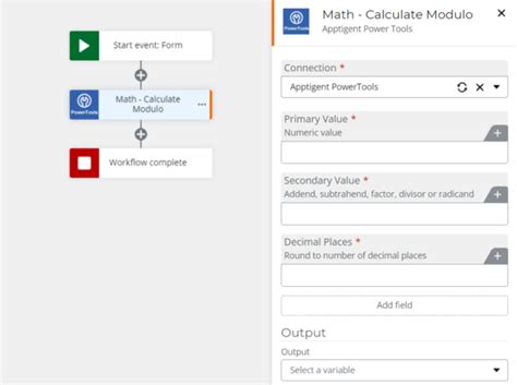 Calculate Modulo Powertools Workflow Automation Plugin