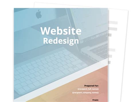website redesign proposal template [free sample] proposable