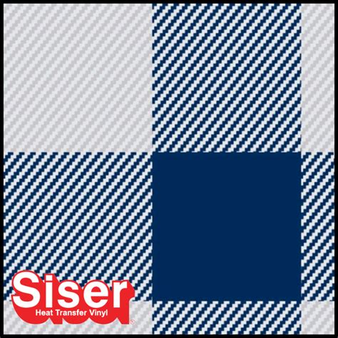 Siser® Heat Transfer Vinyl Easypatterns® Buffalo Plaid Blue Skat