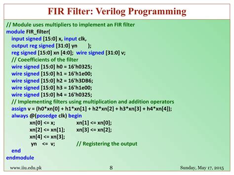 Fpga 11 Sequence Detector Fir Iir Filter Ppt