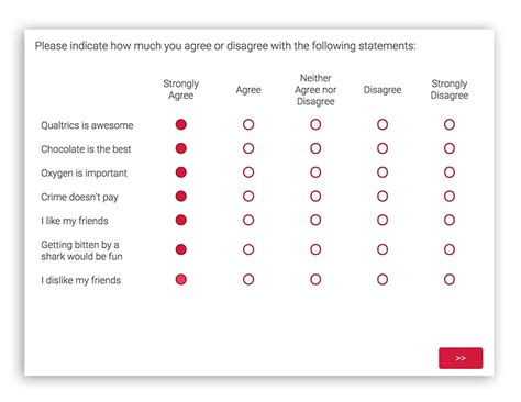 Developing A Matrix Questionnaire Smartsheet Community