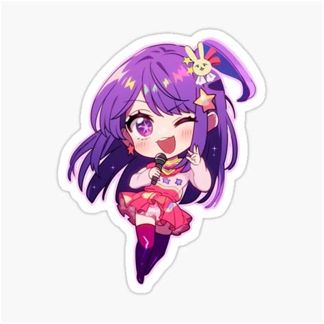 Ai Hoshino Chibi Oshi No Ko Sticker For Sale By ChibiMochis Redbubble
