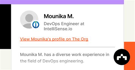 Mounika M Devops Engineer At The Org