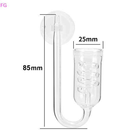 💖【lowest Price】fg Glass Spiral Co2 Diffuser Bubble Counter For Aquarium