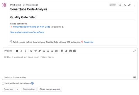 Sonarqube Doesnt Leave Comments In Gitlab Mr Decorations Sonarqube Server Community Build