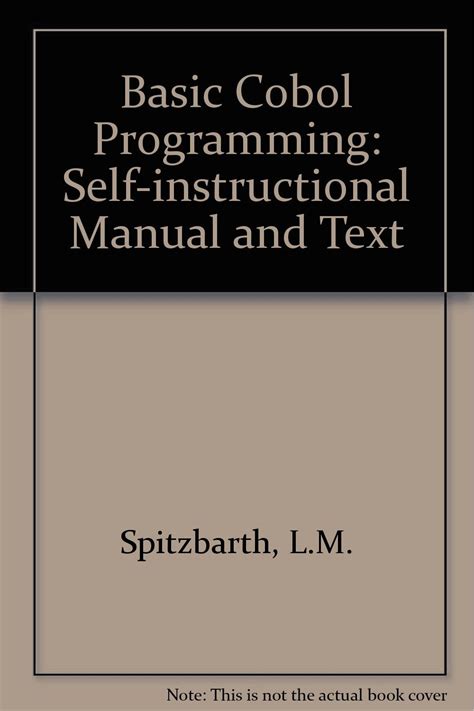 Basic Cobol Programming Self Instructional Manual And Text