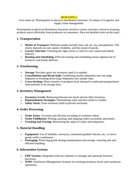 Lscm Unit Pdf