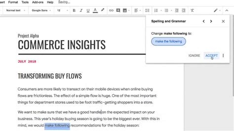 Google Docs Gets AI Based Grammar Checker